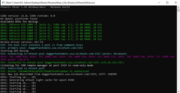 PhoenixMiner 5.5b With Improved Performance and New Features | Litecoin TV